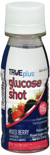 Trueplus Glucose Shot 15gm Mixed Berry 2oz - drugsupplystore.com