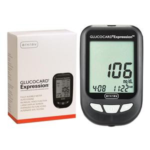IND Arkray Glucocard Expression Blood Glucose Meter Kit, 93mm x 58mm x ...