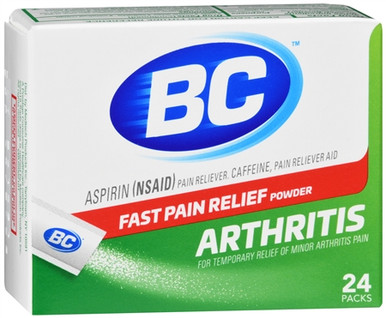 BC Fast-acting Arthritis Strength Aspirin Powder 24 Packs ...
