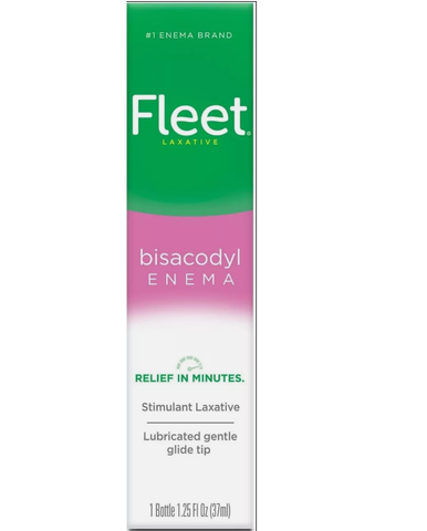 Fleet Laxative Bisacodyl Enema for Adult Constipation 1.25 Fl Oz ...