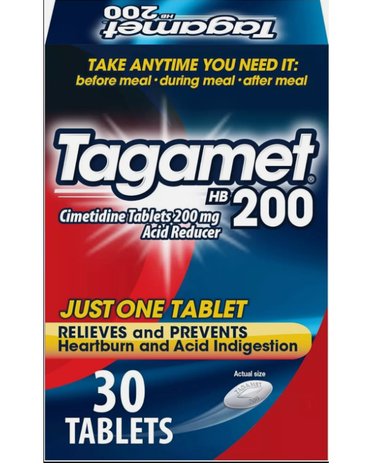 Tagamet HB 200 mg Cimetidine Acid Reducer and Heartburn Relief 30 Count ...