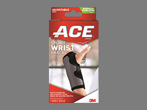 Ace Reversible Splint Wrist Brace 209623 One Size Fits Most ...