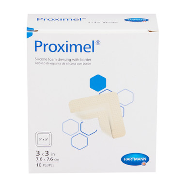 MCK-Foam Dressing Proximel 3 X 3 Inch With Border Waterproof Film ...