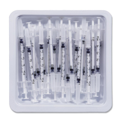 Standard Allergy Tray PrecisionGlide™ 0.5 mL 3/8 Inch 27 Gauge ...