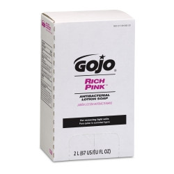 Antibacterial Soap GOJO® Rich Pink™ Lotion 2,000 mL Bag-in-Box Floral ...