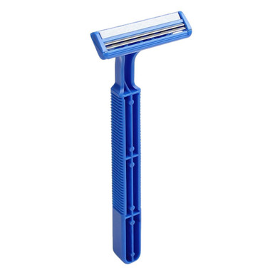 Personal Razor with Lubricating Strip Single Edge Twin Blade NonSterile ...