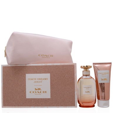 CS COACH DREAMS SUNSET/COACH SET (W) EDP SPRAY 3.0 OZ BODY LOTION 3.3 ...