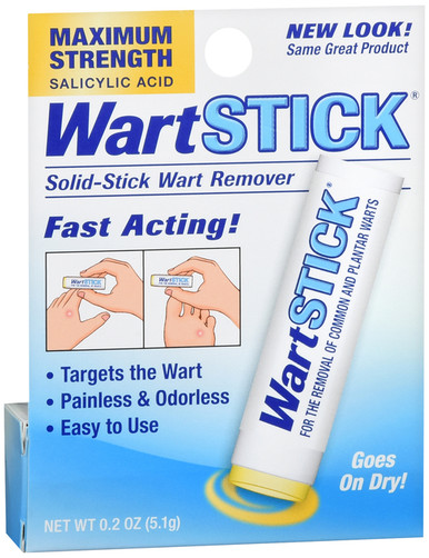 Wart Stick Maximum Strength 40% Salicylic Acid Solid-Stick Wart Remover ...