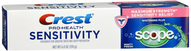 Crest Pro-Health Sensitivity Toothpaste For Cavity Prevention Whitening ...