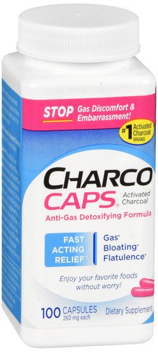 Charcocaps Anti Gas Capsules 100ct - drugsupplystore.com