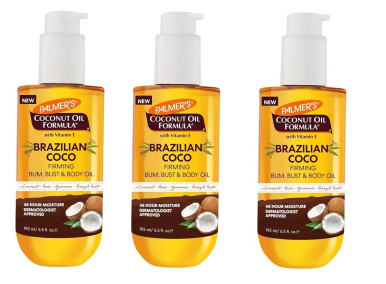 BL Palmers Cocoa Butter Body Oil Bum-Bust Brazilian Coco 6.5oz each ...