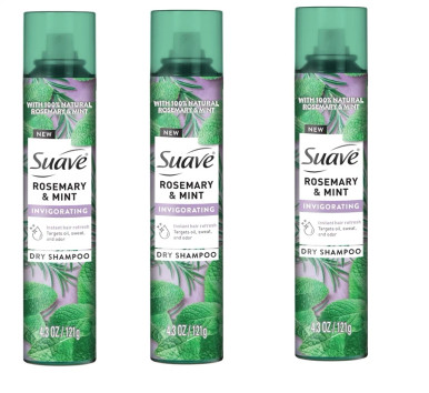 BL Suave Dry Shampoo Rosemary & Mint Invigorating 4.3oz each *Three ...