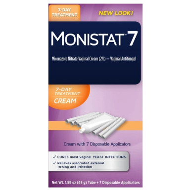 Monistat 7 Cream with Applicator 7 Day Treatment Cream 1.59oz ...