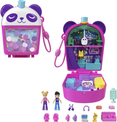 Mattel - Polly Pocket Bubble Tea Panda Compact Playset ...