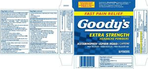 GOODYS HEADACHE POWDER X/STR 50CT. Authorized vendor