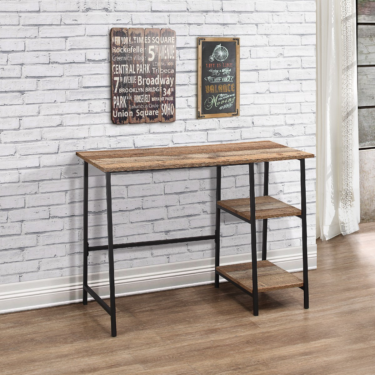 Urban Rustic Industrial Study Desk - Trade Beds Direct