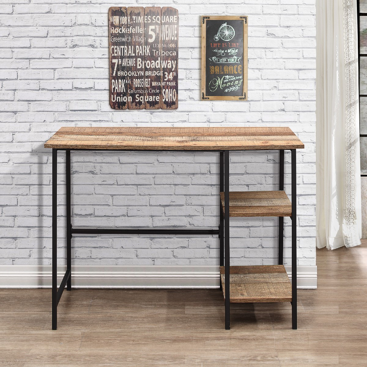 Urban Rustic Industrial Study Desk - Trade Beds Direct