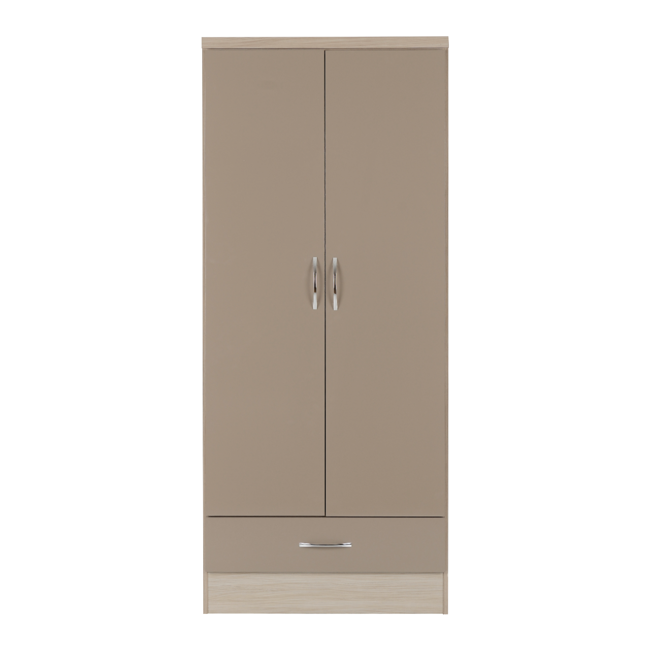 Nevada Oyster Two Door Wardrobe | Trade Beds Direct