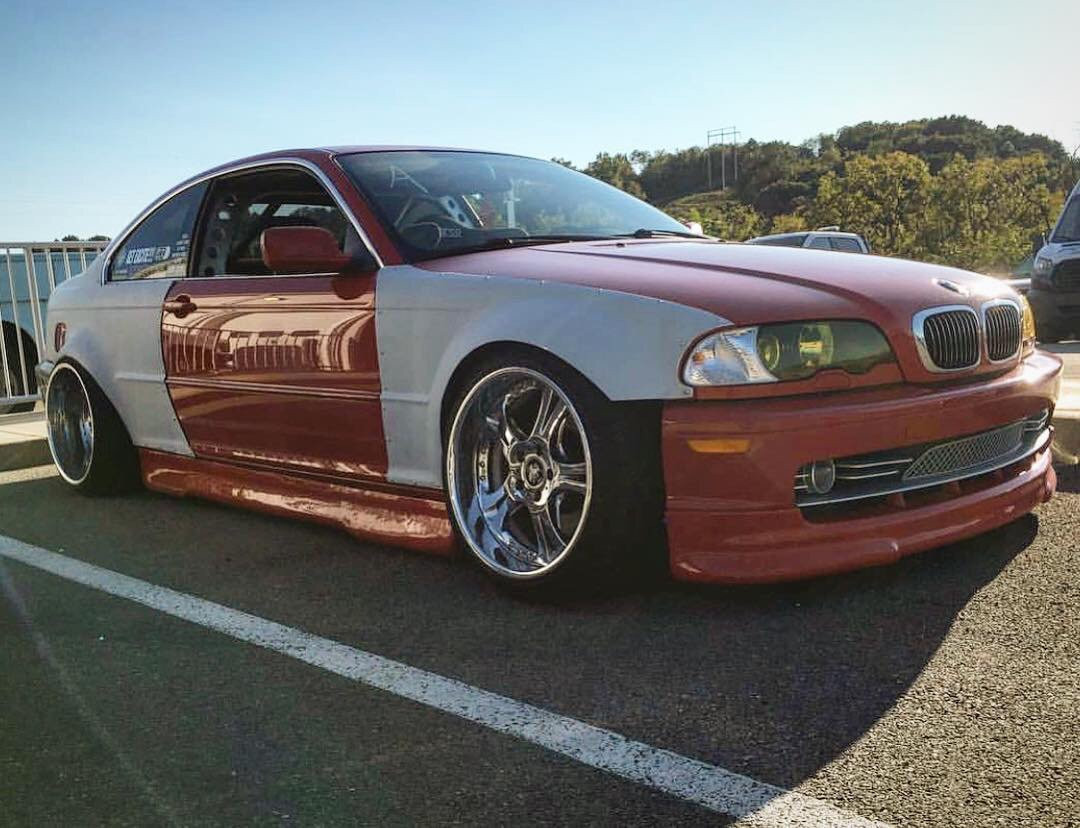 Big Duck Club E46 Coupe Front Overfenders (+60mm) - KoruWorks
