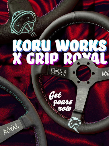 KoruWorks X Grip Royal Colab Steering Wheel - KoruWorks