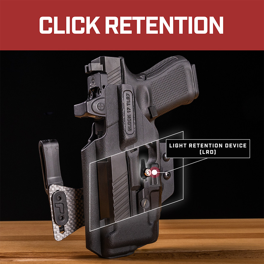 ARC IWB Light-Bearing Holster in Right Hand for: Glock 17/22/31/47/49 ...