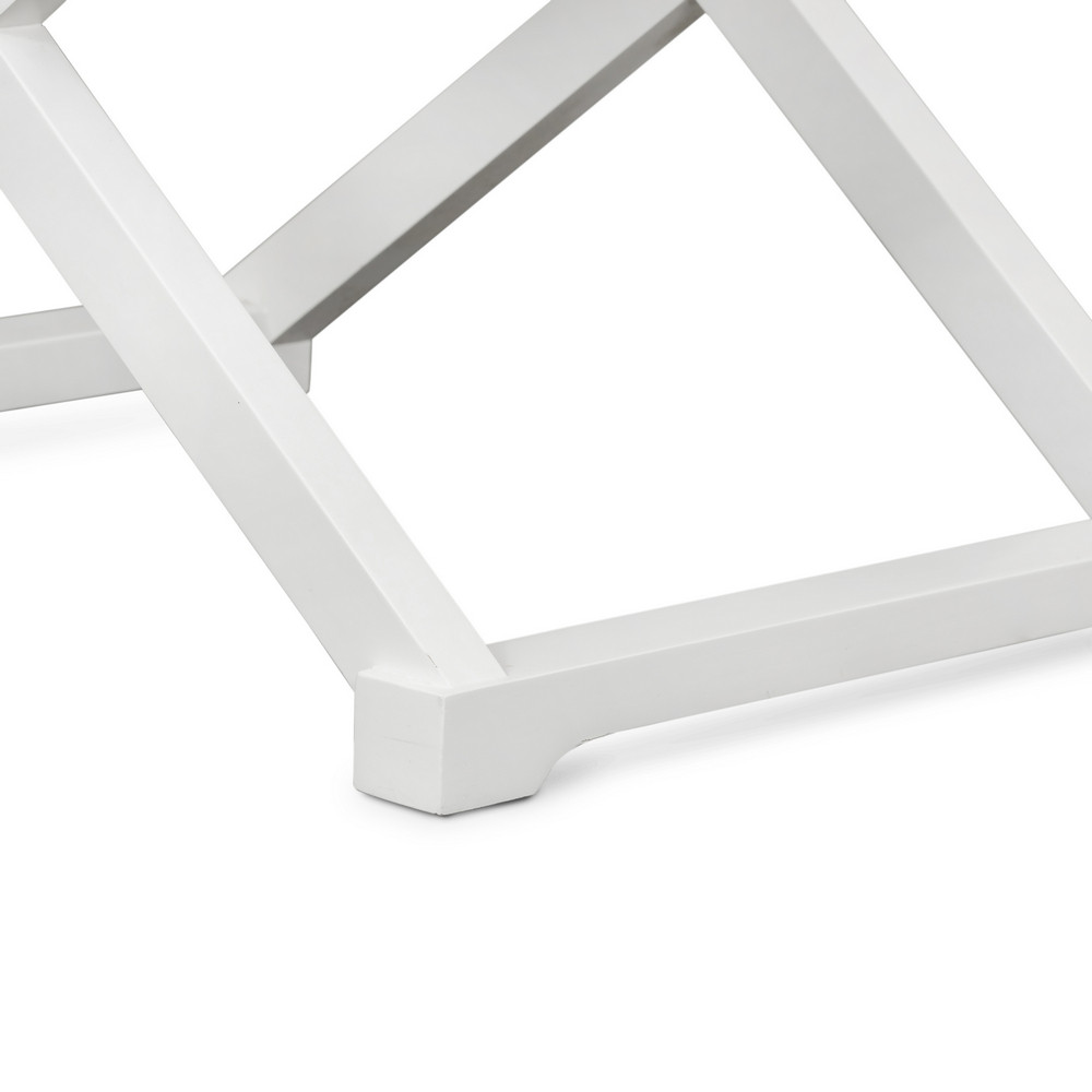 Hamptons Shutter Side Table White by Maison Living - Maison Living