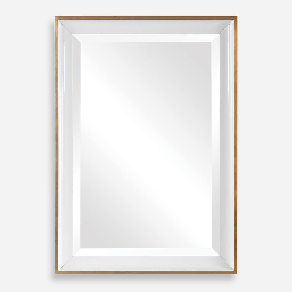 Gema White Mirror | Contemporary Style Wall Mirror