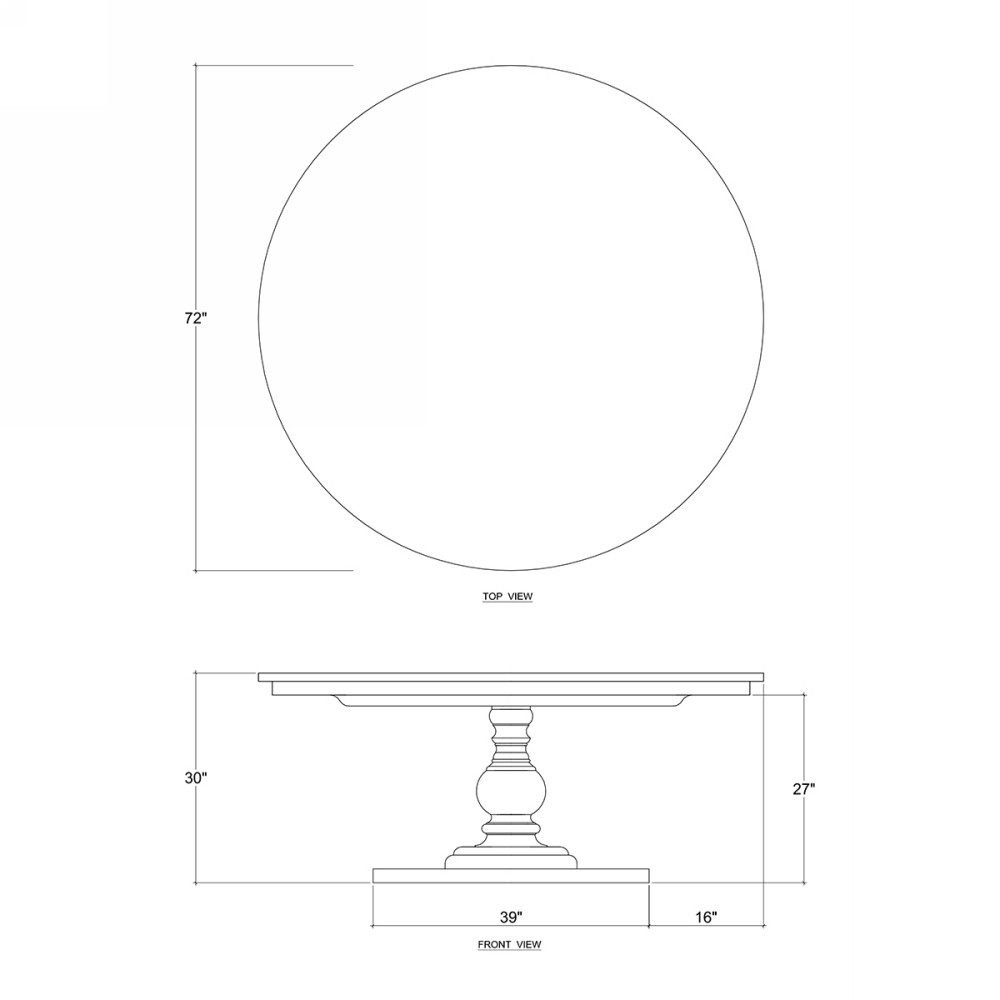 Goucho Round Dining Table 180Cm