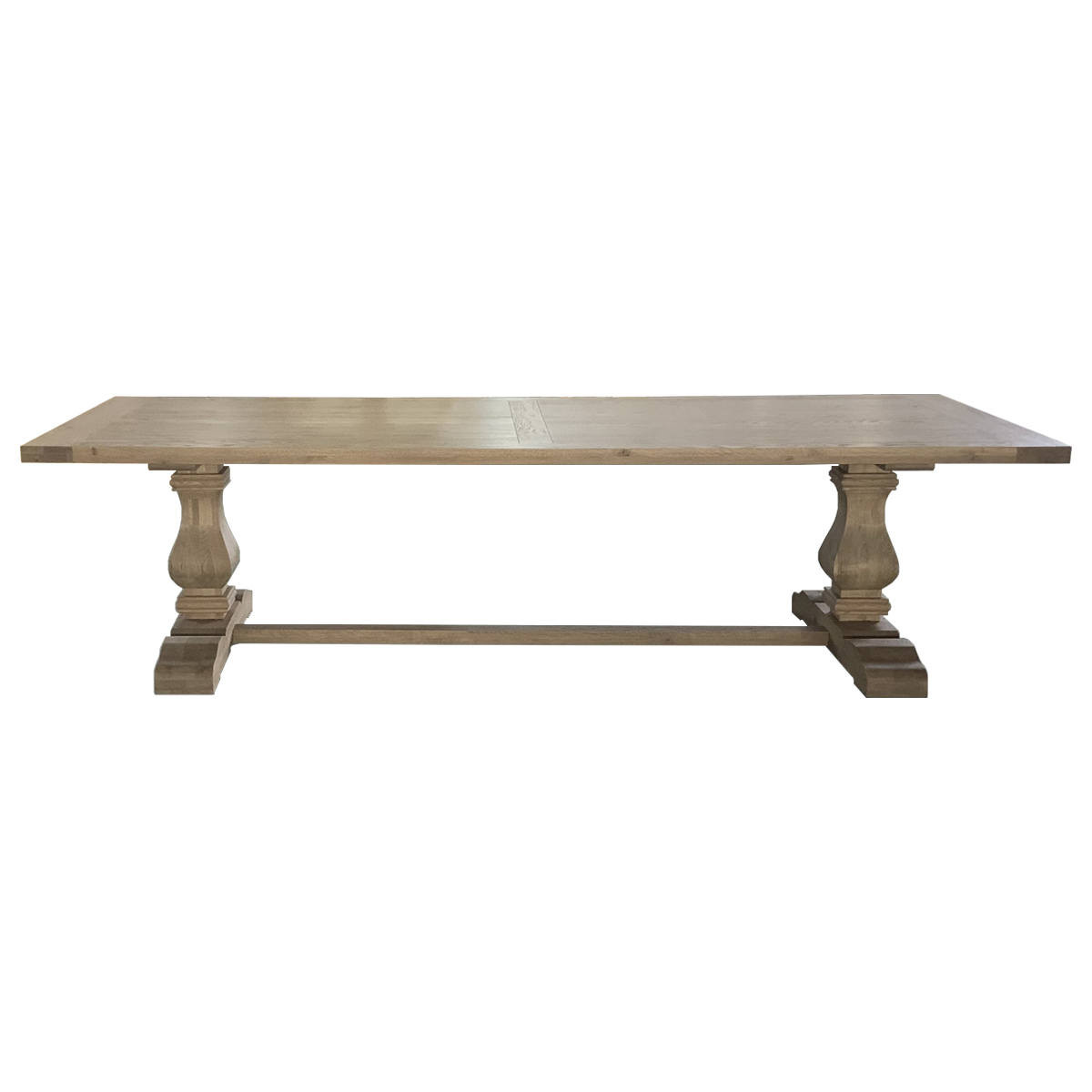 Hamptons Long Island Plain Trestle Dining Table 300Cm X 120Cm ...