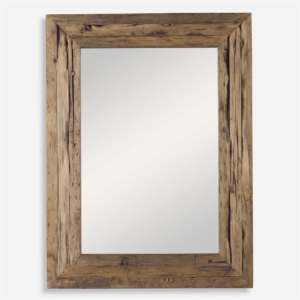Rennick Rustic Wood Mirror | Coastal Style Wall Mirror