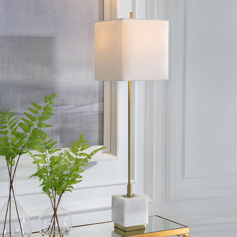 Escort Brass Buffet Lamp | Mediterranean Style Table Lamp