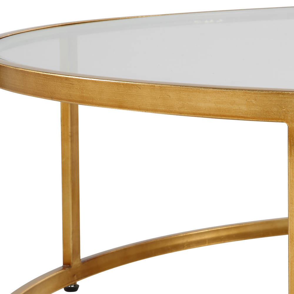 Radius Modern Circular Coffee Table | Mid-Century Style Accent Table