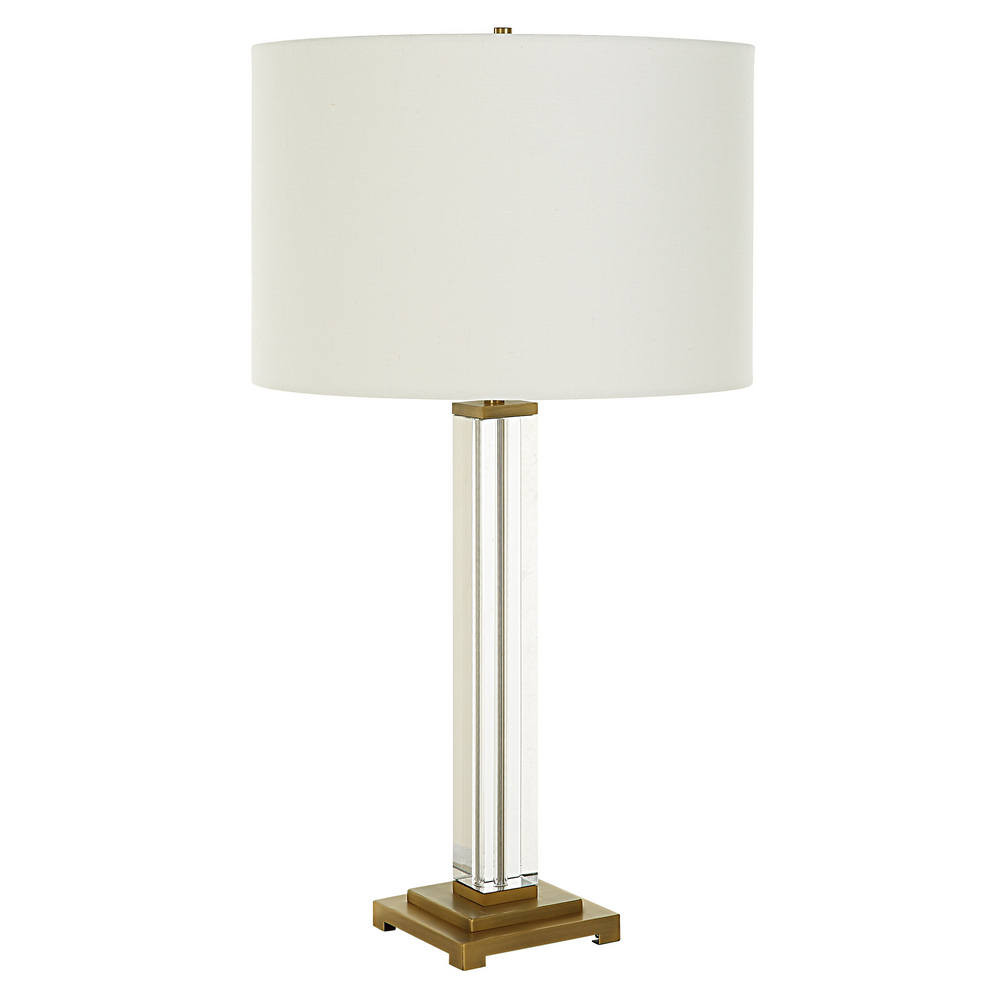 Crystal Column Table Lamp | Mid-Century Style Table Lamp