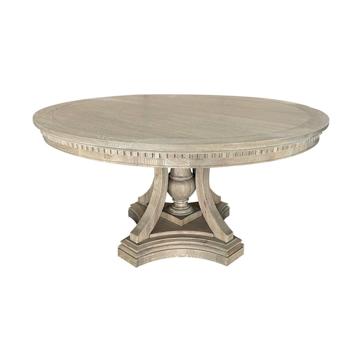 Westminster Round Dining Table - Weathered Oak | French Provincial ...