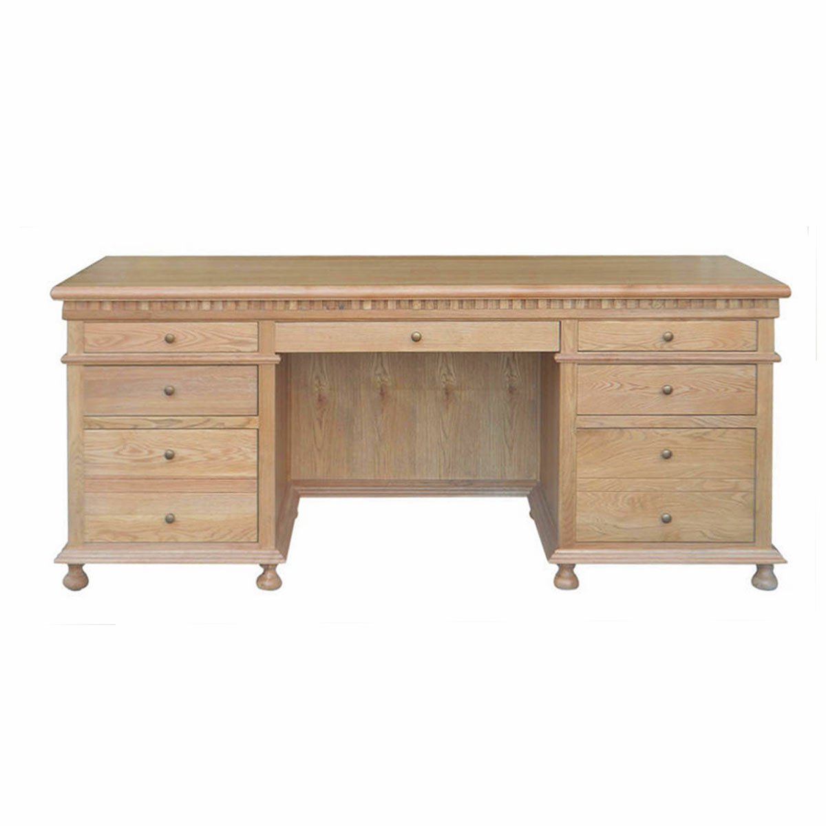 Westminster Desk - Natural Oak | French Provincial