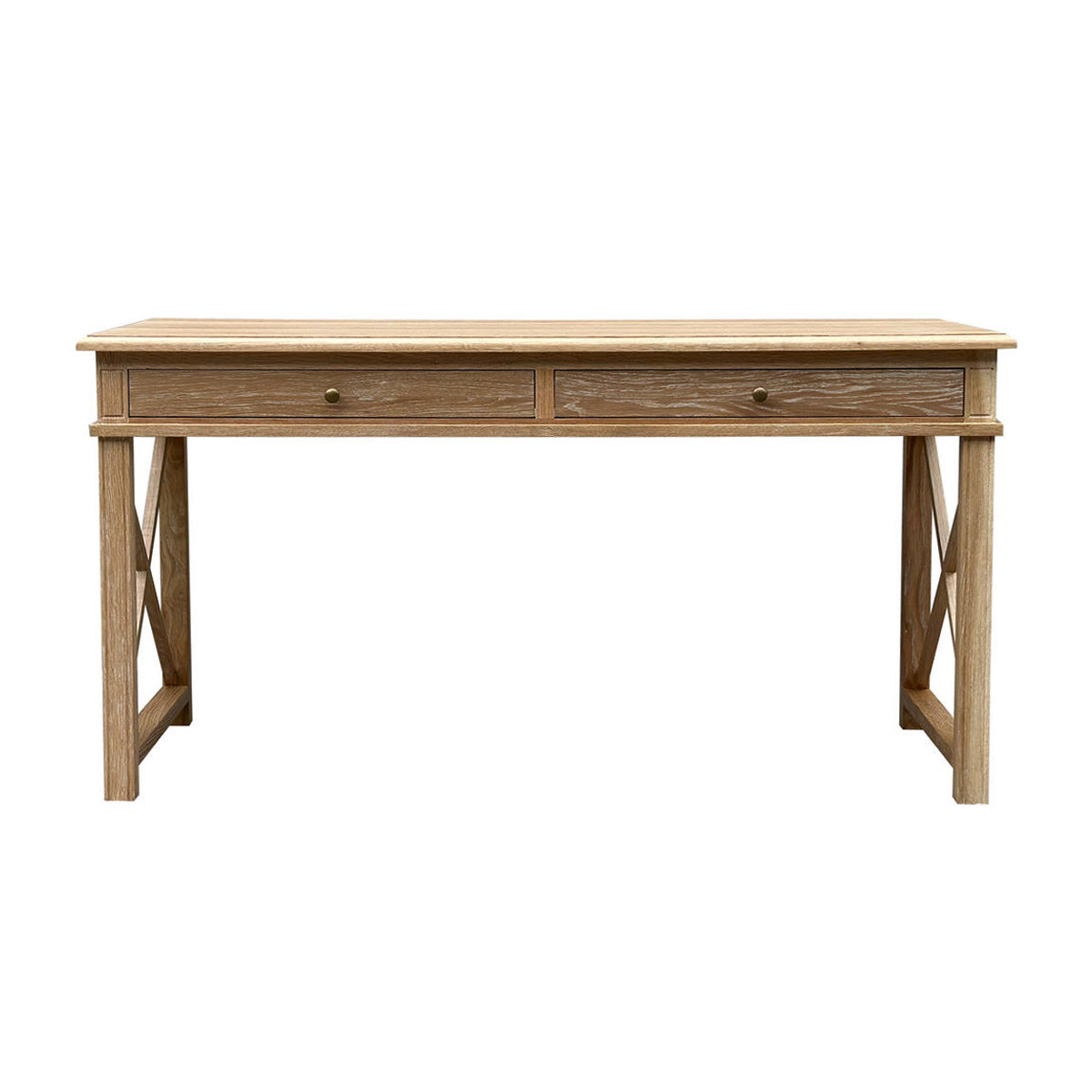 Xavier Desk - Whitewash Oak | Hamptons