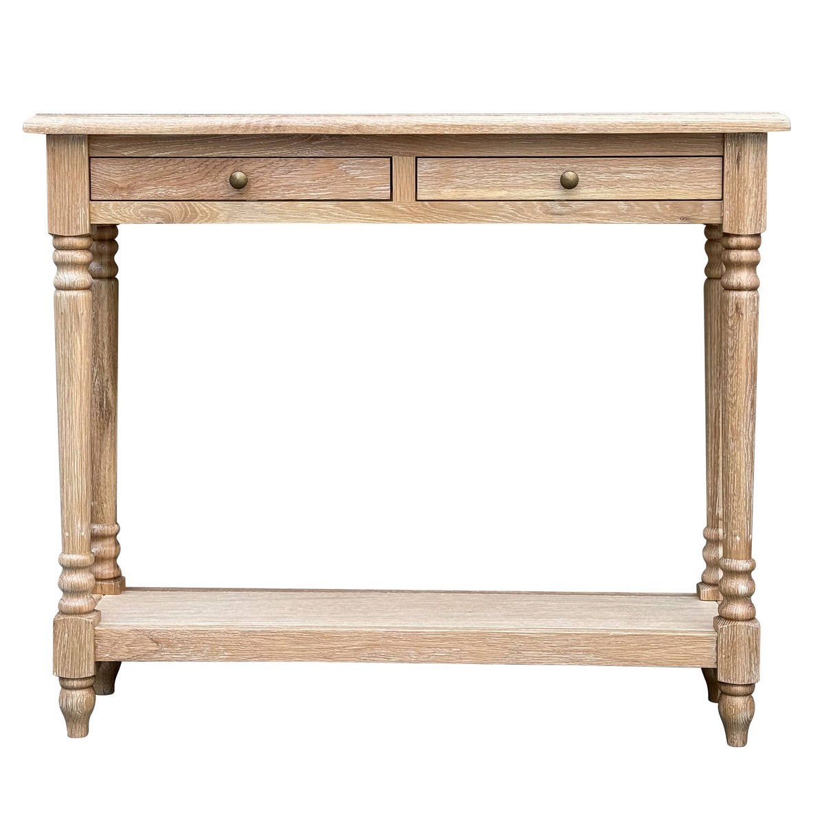 Livorno Console Table - Whitewash Oak | Hamptons
