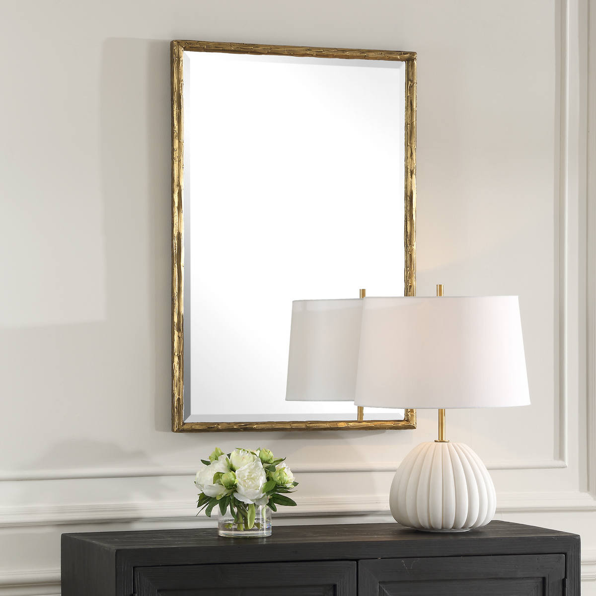Sutton Gold Vanity Mirror | Mid-Century Style Vanity Mirror