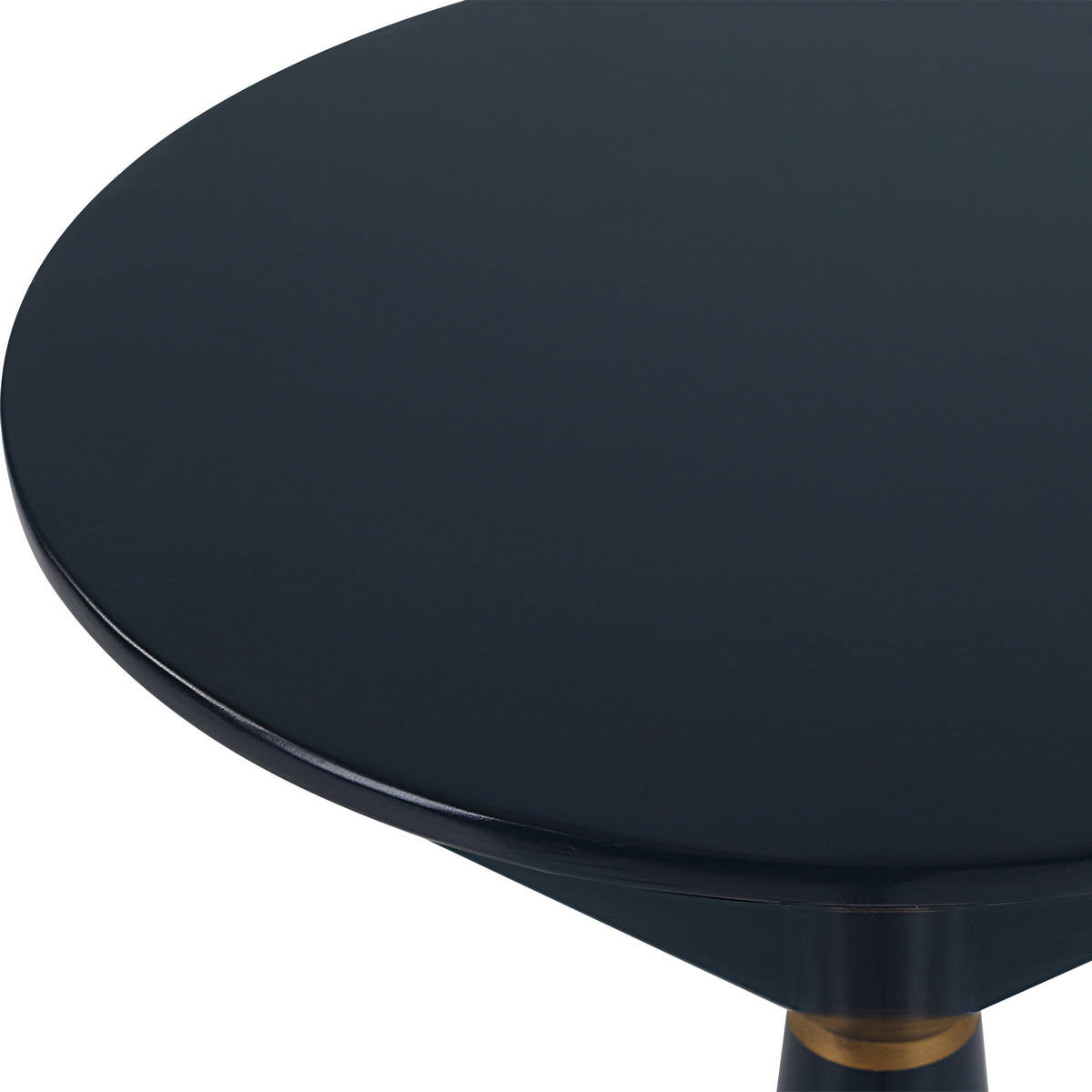 Luster Navy Blue Accent Table | Mid-Century Modern Style Accent Table