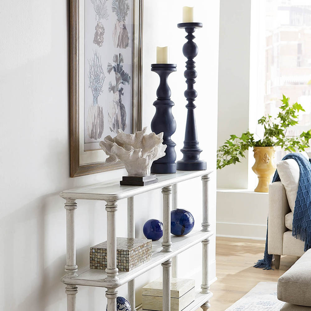Bobeche Candlestick Large - Dunmere Blue