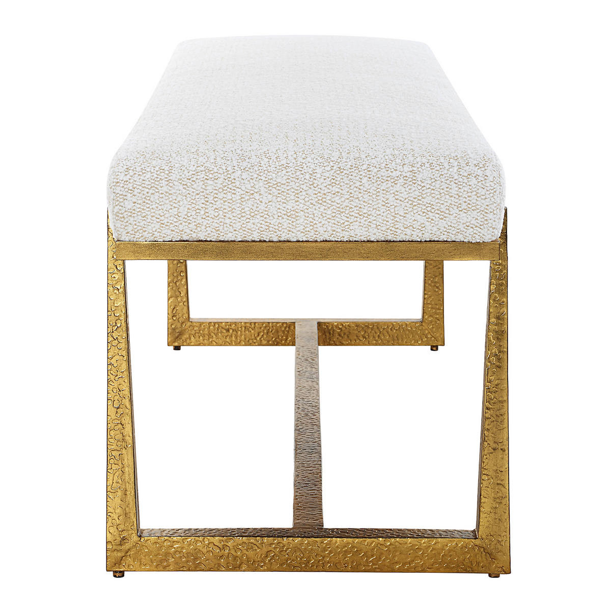 Midas Antique Gold Bench | Contemporary Style Dining Chair