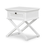 Hamptons Shutter Side Table White by Maison Living - Maison Living