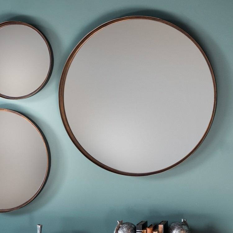 Review Round Mirror 24" - Gallery Direct - Maison Living