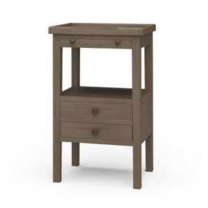 Eton 2 Drawer Side Table with Pull Out Shelf