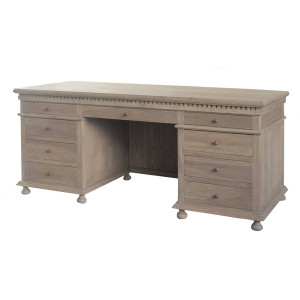 Westminster Desk - Black Oak | French Provincial