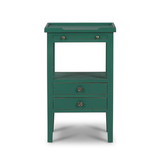Eton 2 Drawer Side Table with Pull Out Shelf