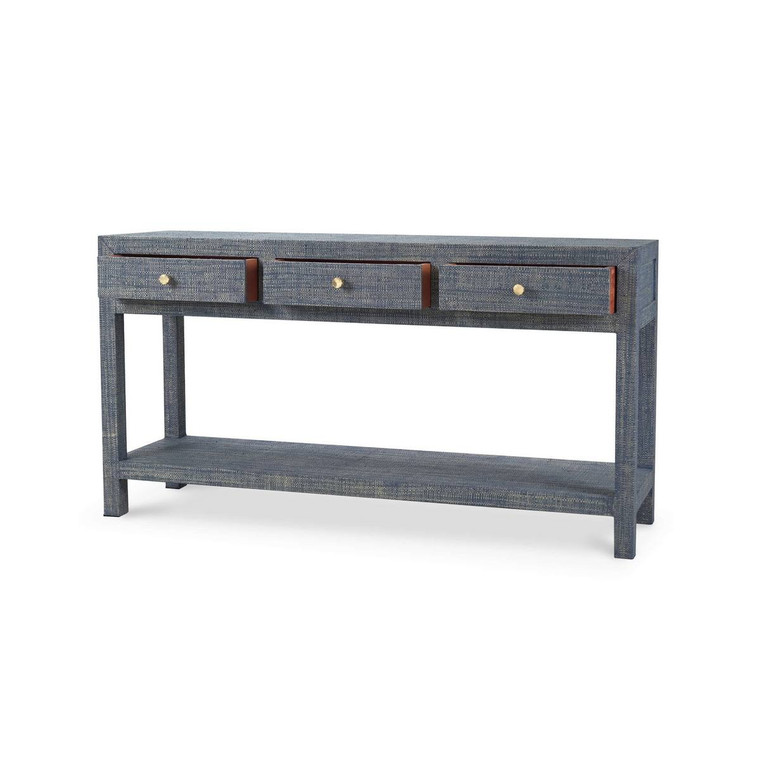 Kagu Console Table with Raffia | Mid-Century Style Living Room Furniture