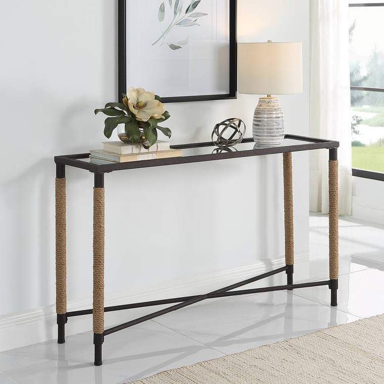 Braddock Coastal Console Table | Coastal Style Accent Table