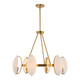 Oviform 6 Light Round Chandelier | Contemporary Style Chandelier
