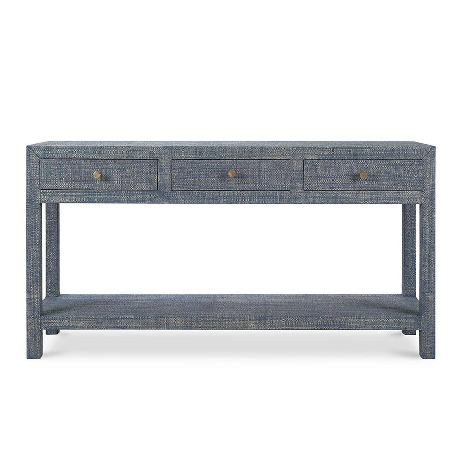Kagu Console Table with Raffia | Mid-Century Style Living Room Furniture
